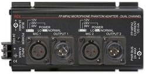 Adapter for Low Impedance Balanced Dual Microphone Inputs, 12, 24, V ...