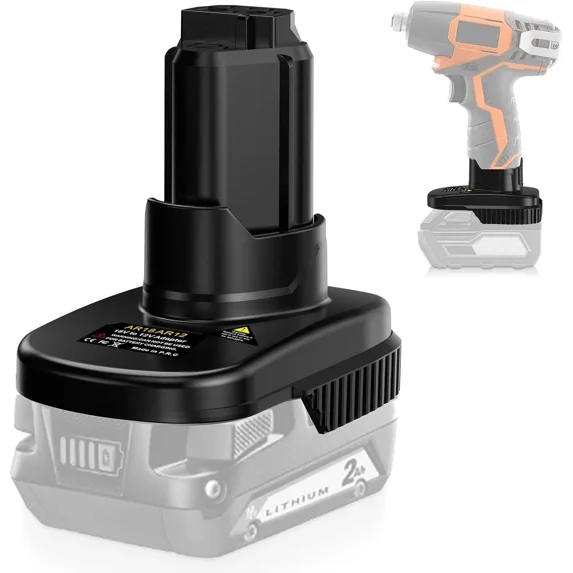 Adapter for Ridgid 18V Li-ion Battery Converter for 18v to 12v Power ...