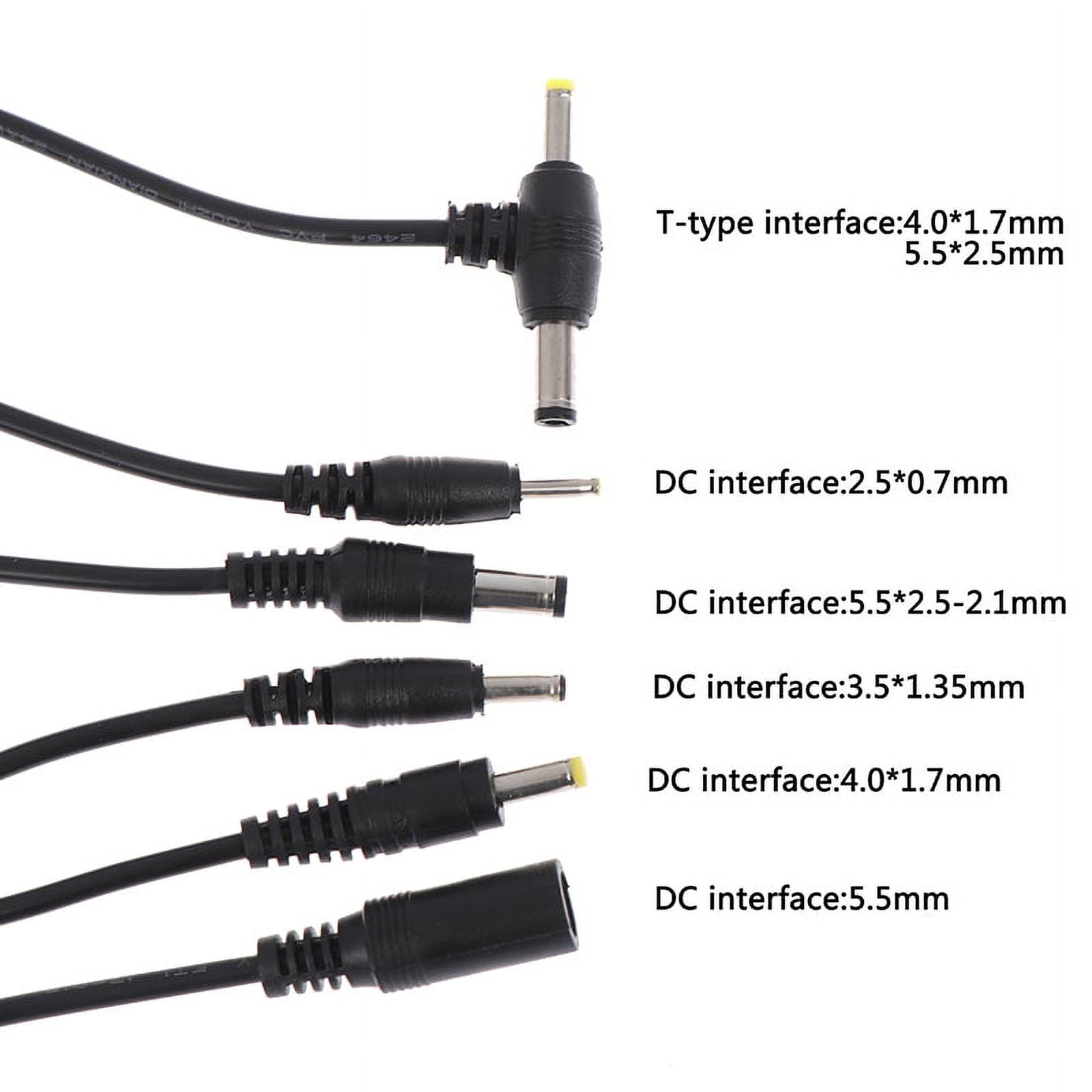 Adapter output power cord DC male plug cable 2.5*0.7/3.5*1.35/4.0*1.7/5 ...