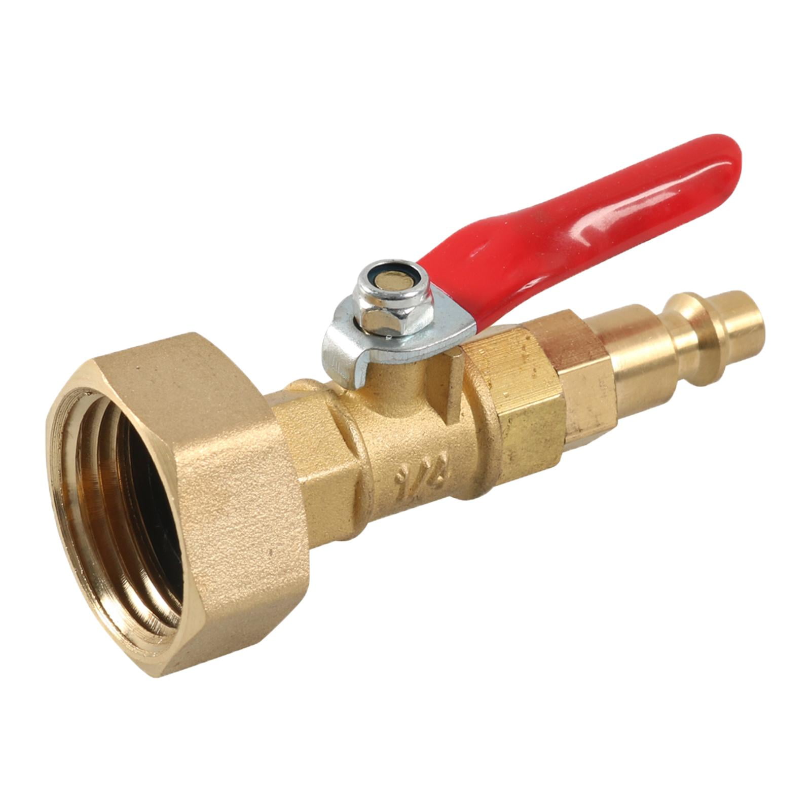 Adapter with 0.25 inch male quick plug and 0.75 inch female thread, For ...