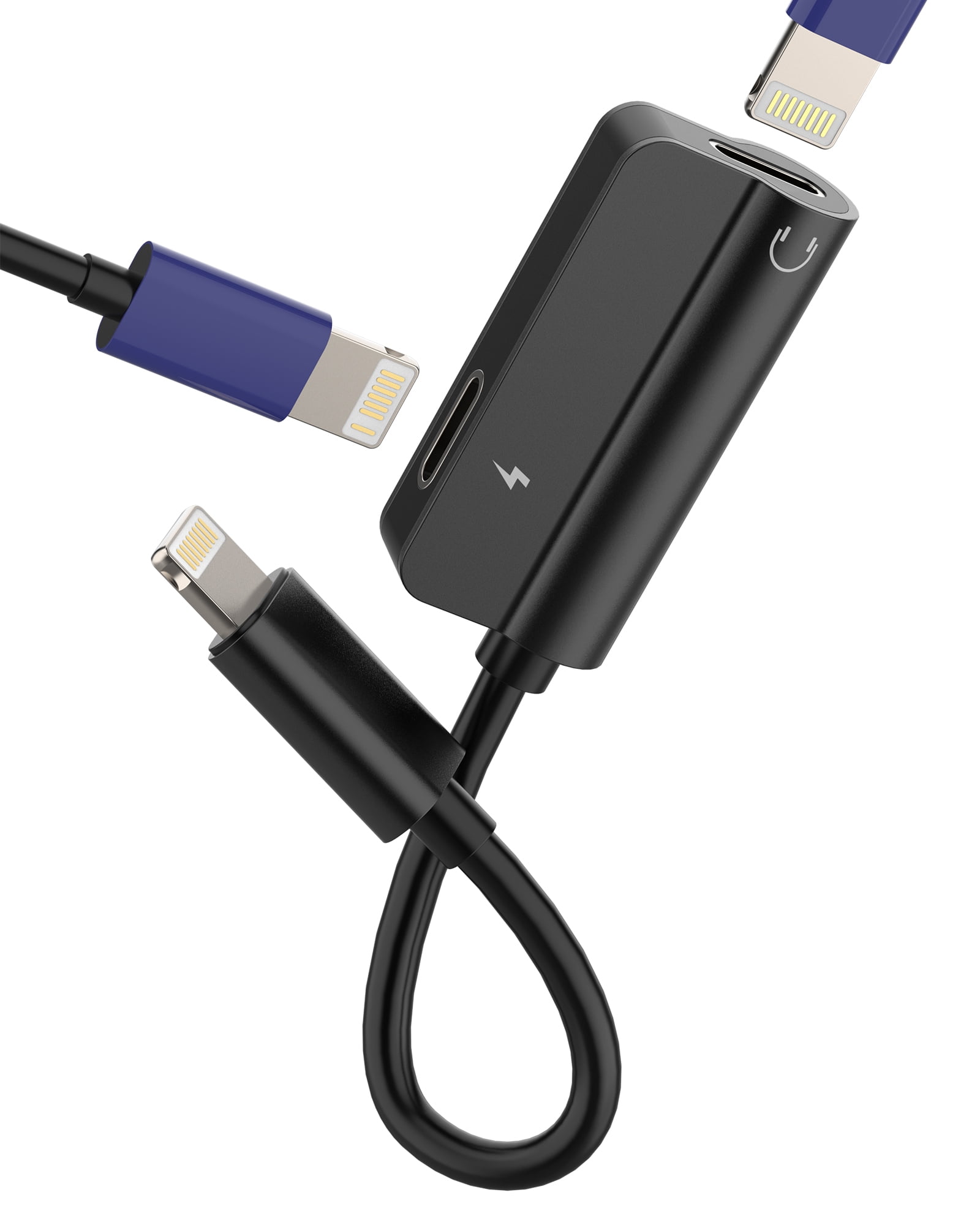 Double Lightning Headphone Adapter(2in1)for iPhone 14 13 12 Pro Max ...