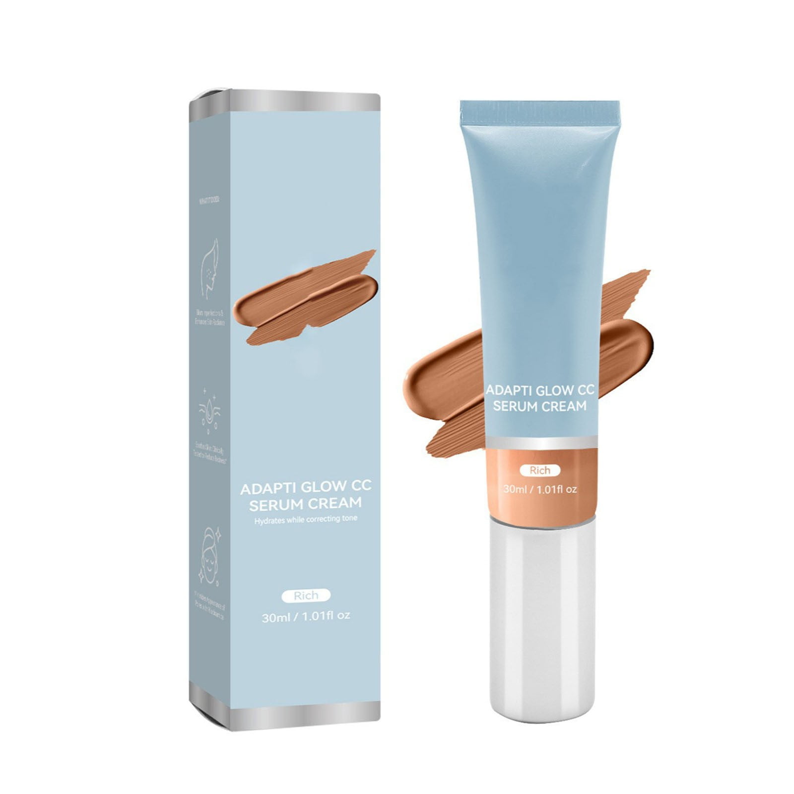 Adapti Glow CC Cream - Buildable Coverage Serum Foundation, Crease ...