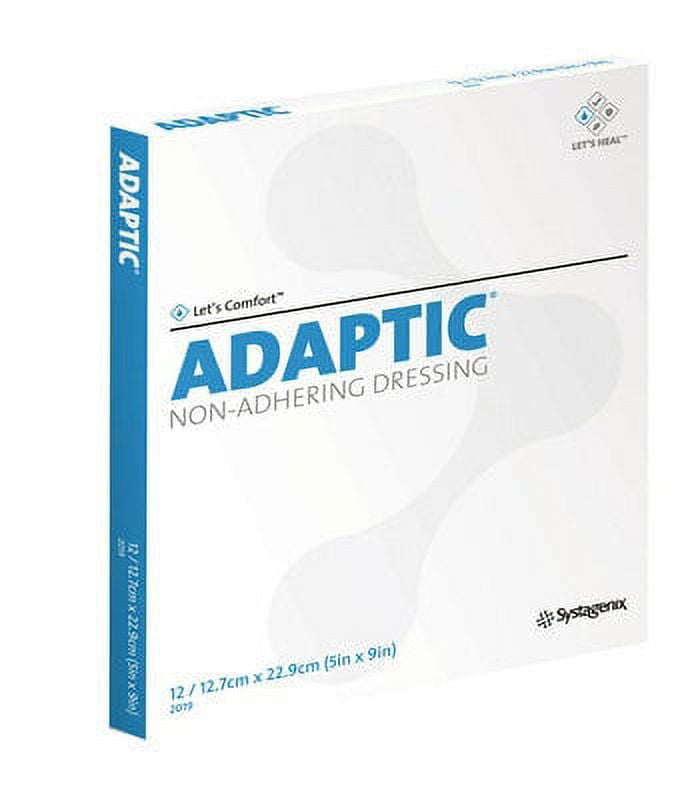 Adaptic Impregnated Non-Adherent Dressing 5 X 9 Inch Cellulose Acetate ...