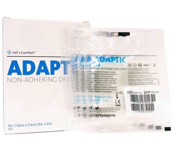 Adaptic Non Adherent Dressing 3 X 3 Inch Sterile, Box of 50 - Walmart.com