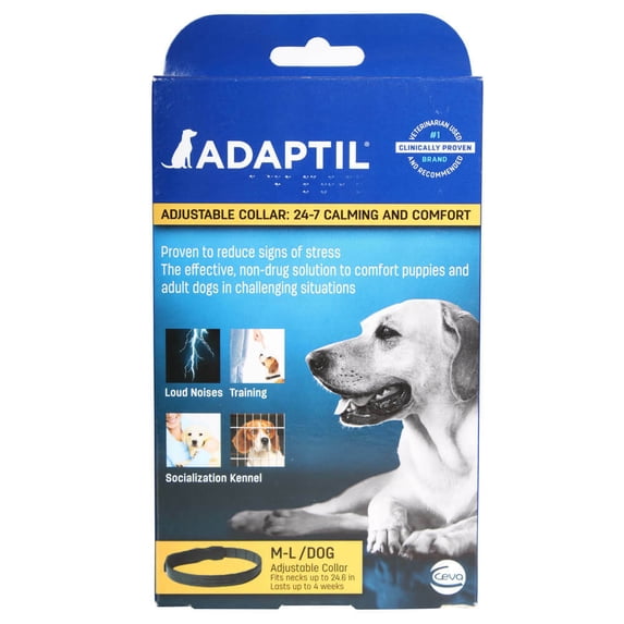 Adaptil Calm On-the-go Adjustable Anxiety & Stress Calming Collar for ...