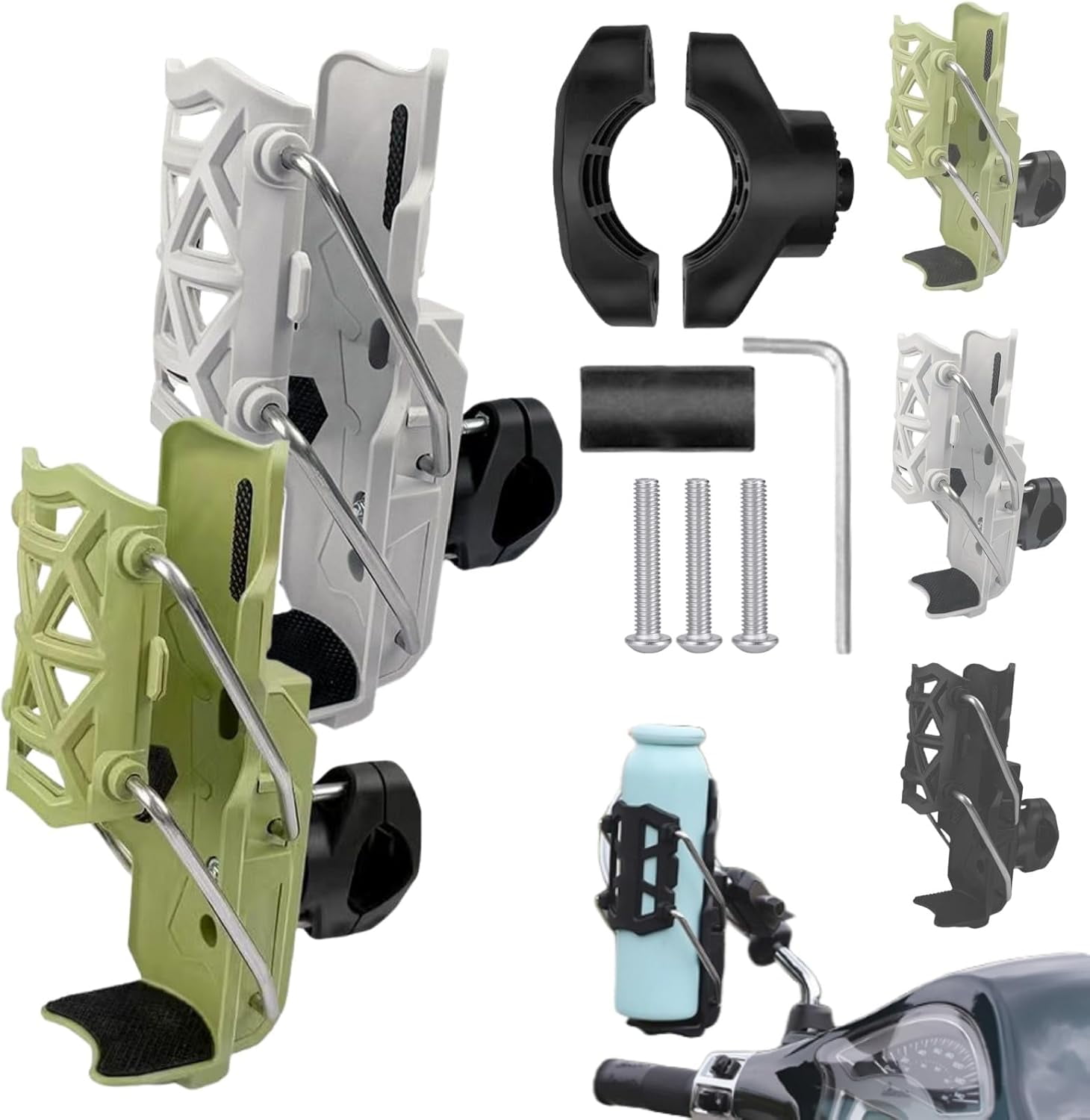 Adaptive Cycling Bottle Holder, 360 Degree Rotating Adaptive Water ...