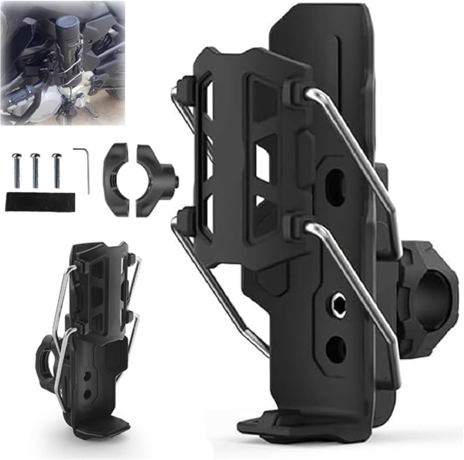 Adaptive Cycling Bottle Holder,360 Degree Rotating Motorcycle Water ...