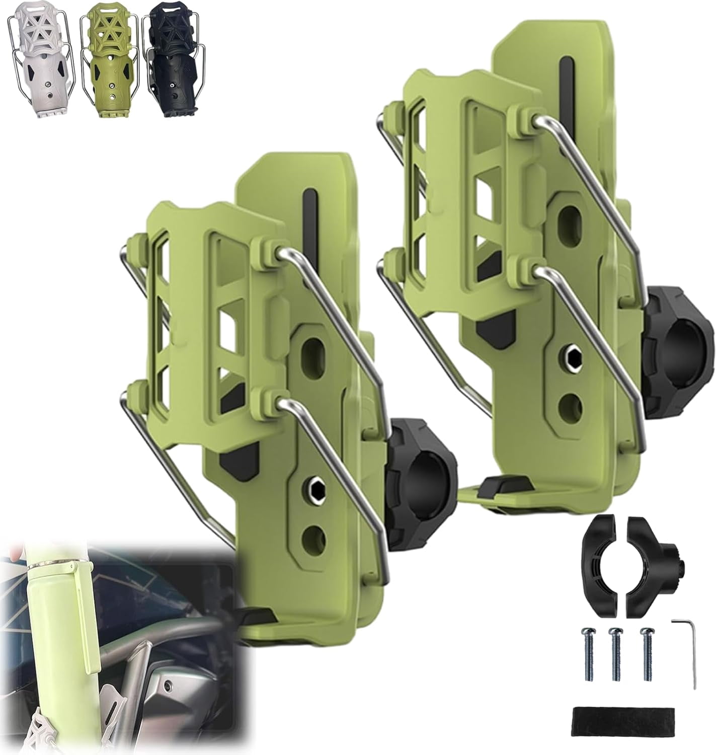 Adaptive Cycling Bottle Holder, Motorcycle Bicycle Water Bottle Holder ...