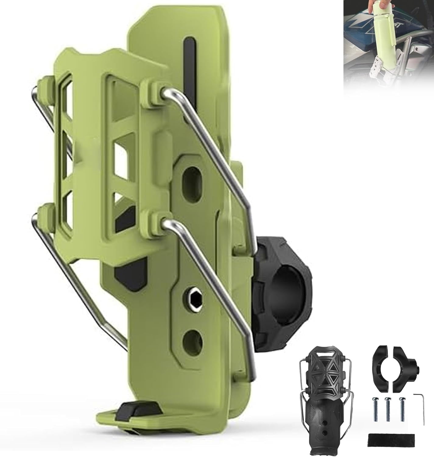 Adaptive Cycling Bottle Holder, Ultra-Light Motorcycle Bicycle Water ...