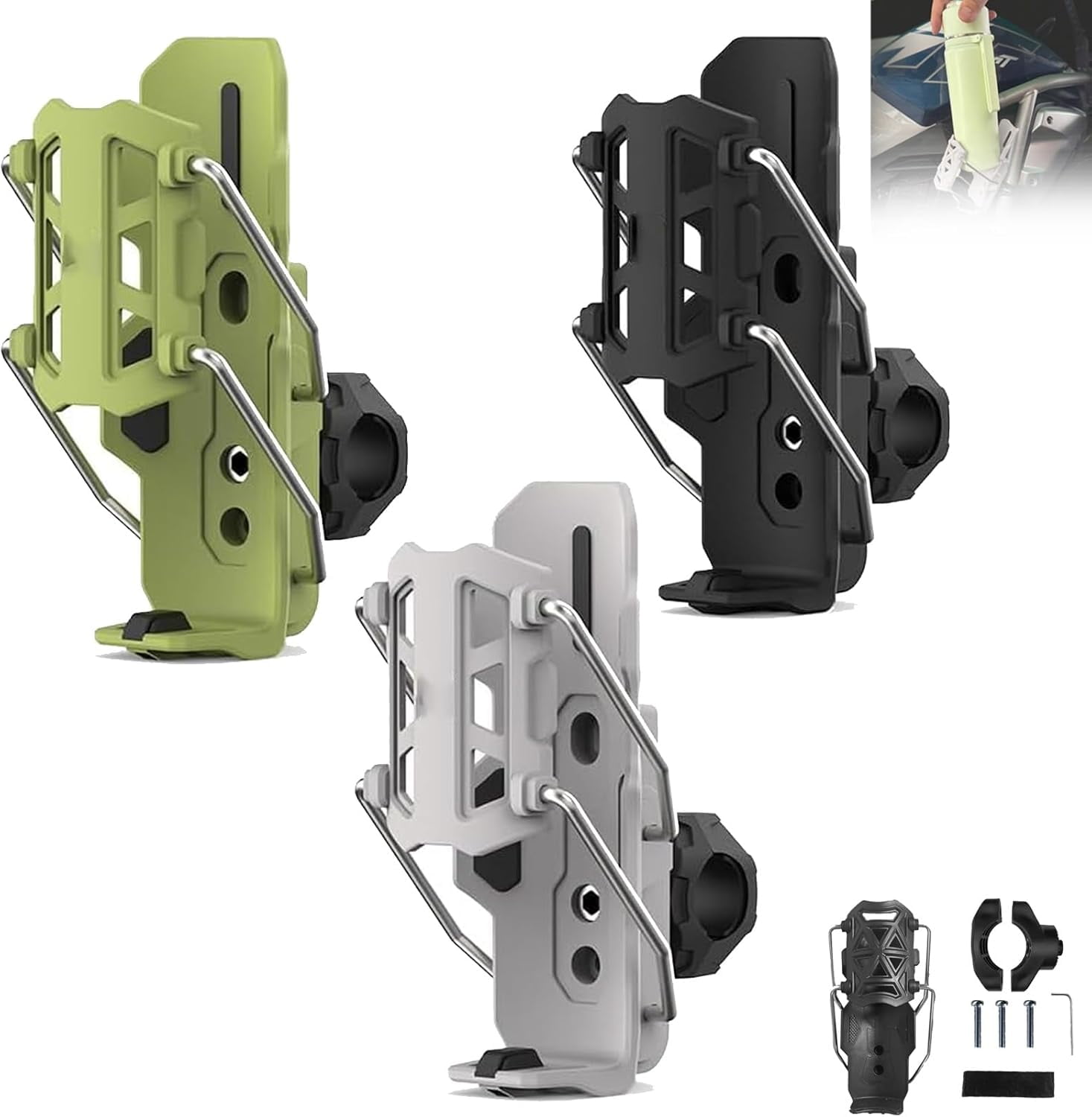 Adaptive Cycling Bottle Holder, Ultra-Light Motorcycle Bicycle Water ...