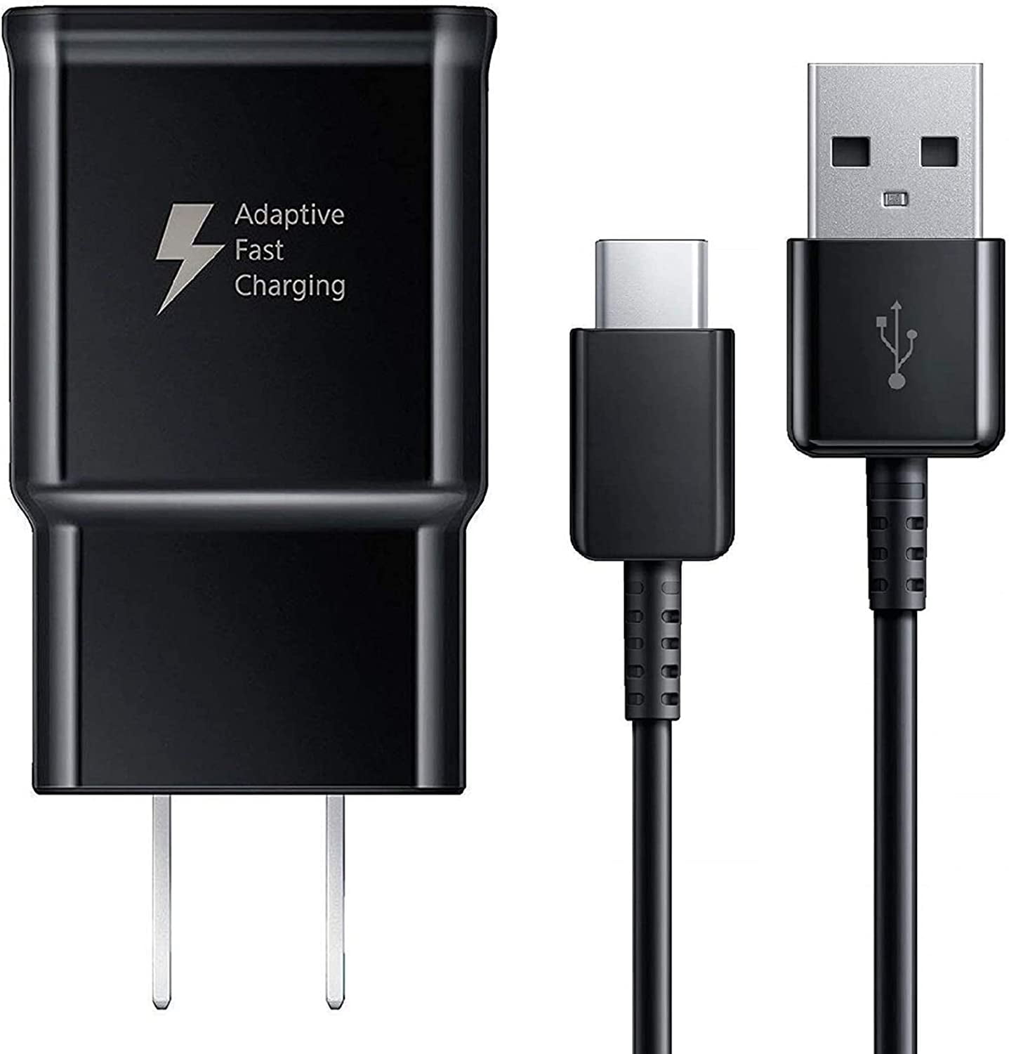Adaptive Fast Charging Wall Charger and 5-Feet USB Type C Cable Kit for ...