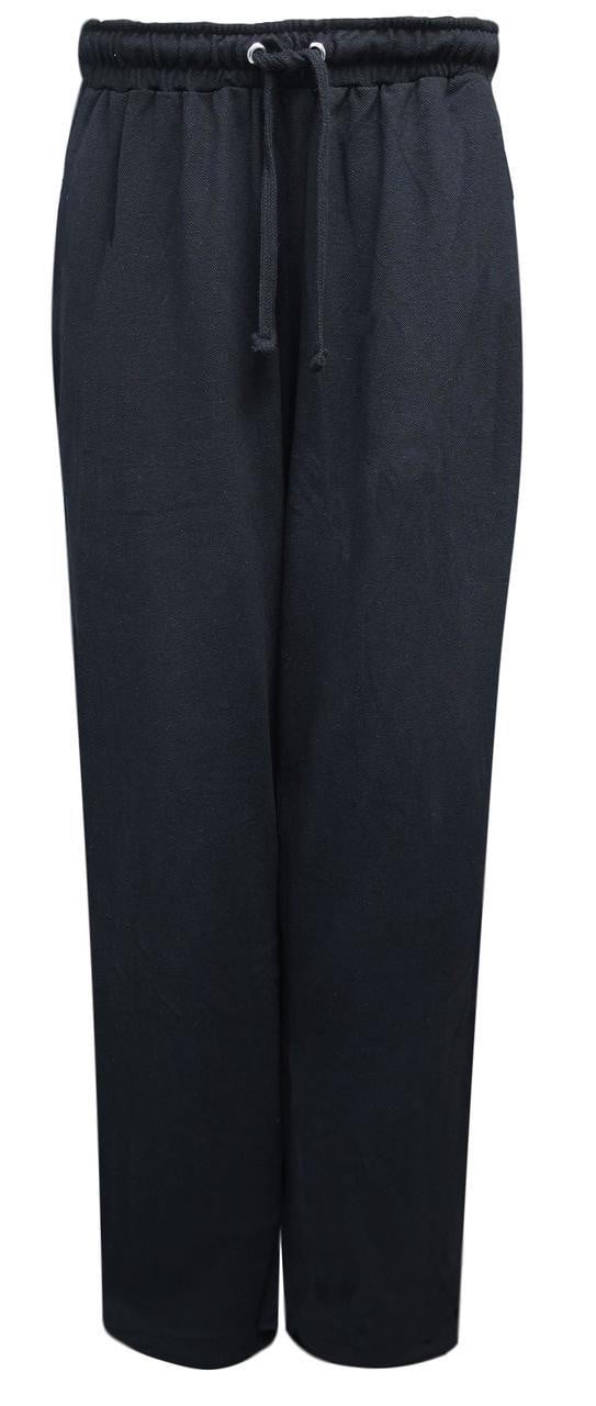 Adaptive Unisex Full-Length Side-Zippers-Knit Pants with Pockets-Opens ...