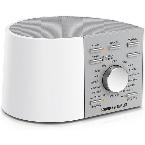 Adaptive Sound Technologies Sound + Sleep SE Noise Machine - White ...