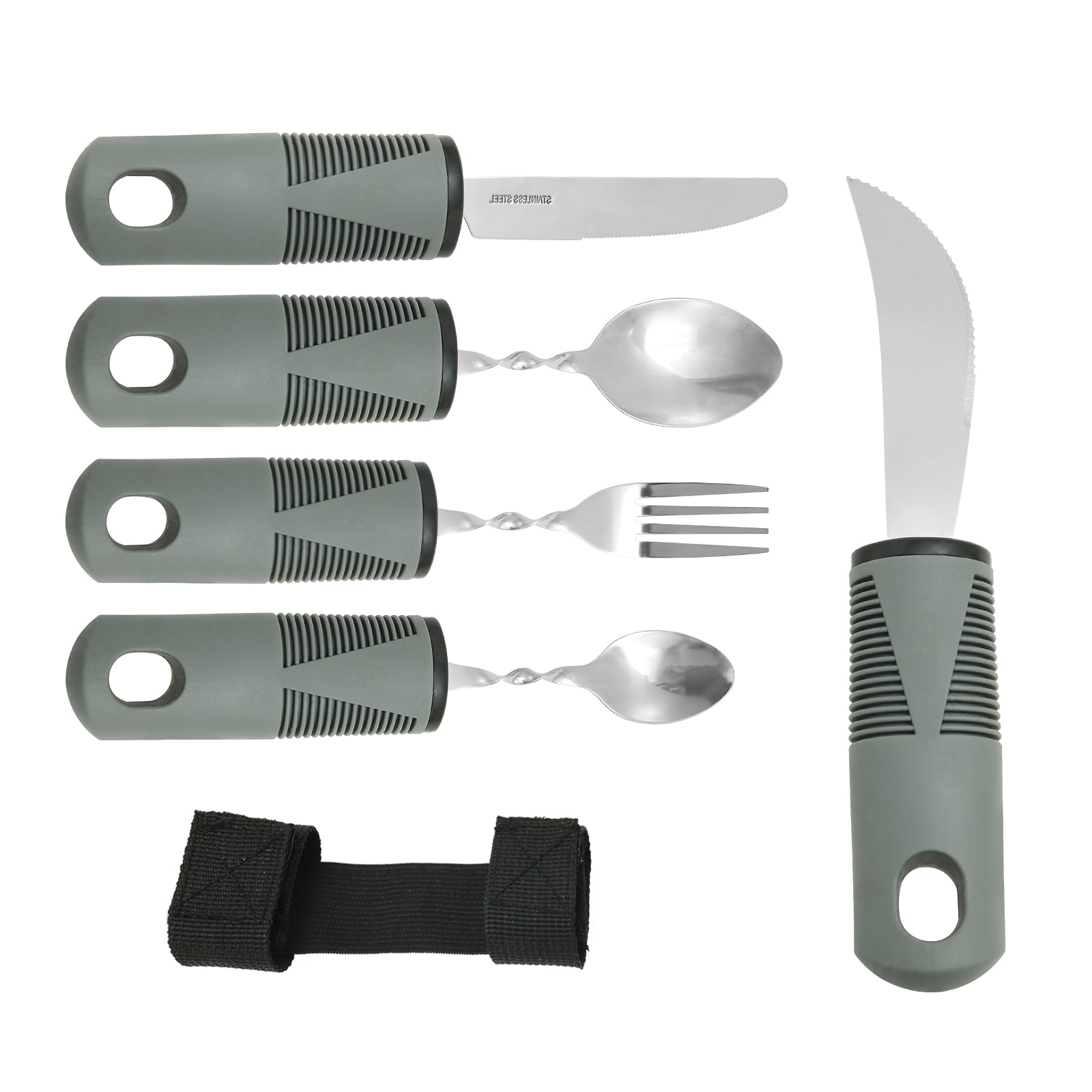 Adaptive Utensils Set Stainless Steel Bendable Cutlery Set Anti Shake ...