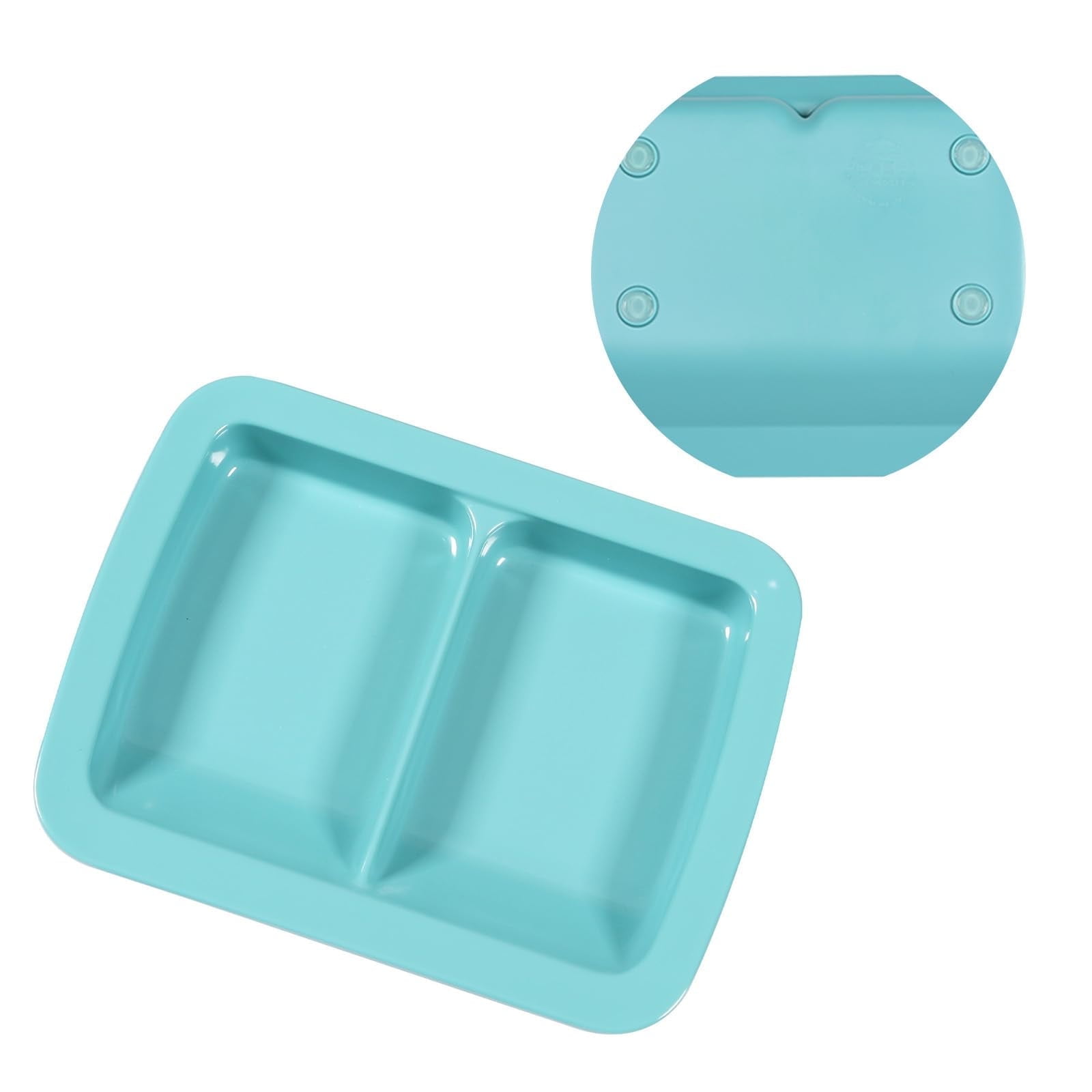 Ehucon Weighted Non-Slip Scoop Divided Plate for Parkinsons, Dementia ...