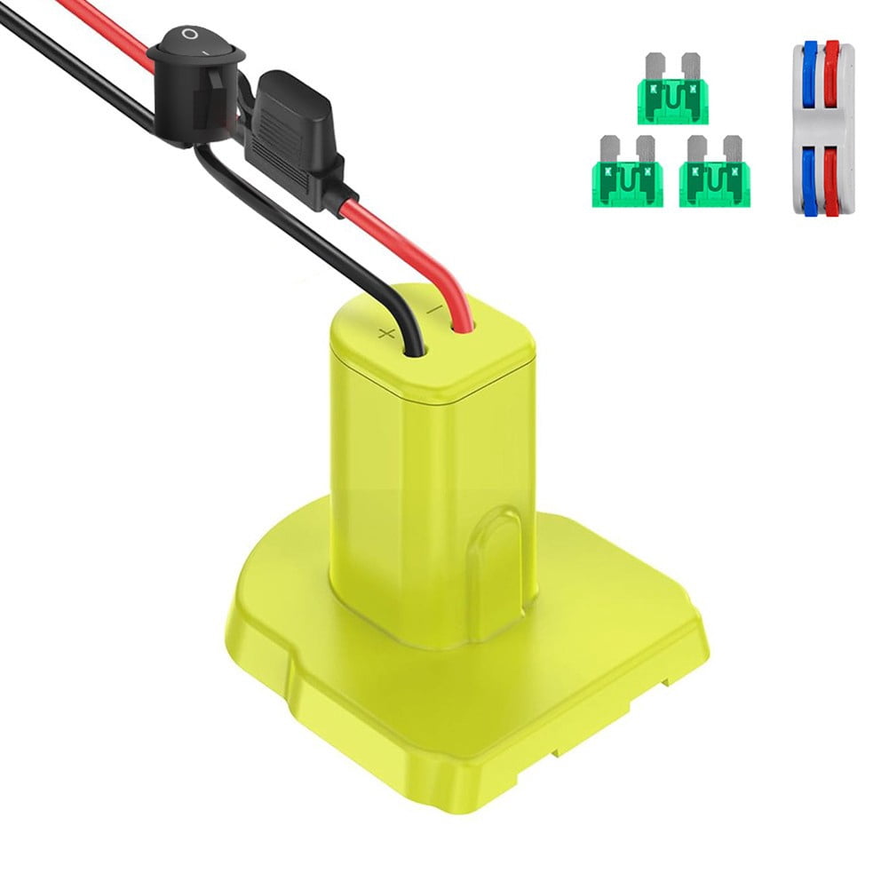 Adaptor With Fuse Power Connector For 18V Battery Rc Car Robotics Truck ...