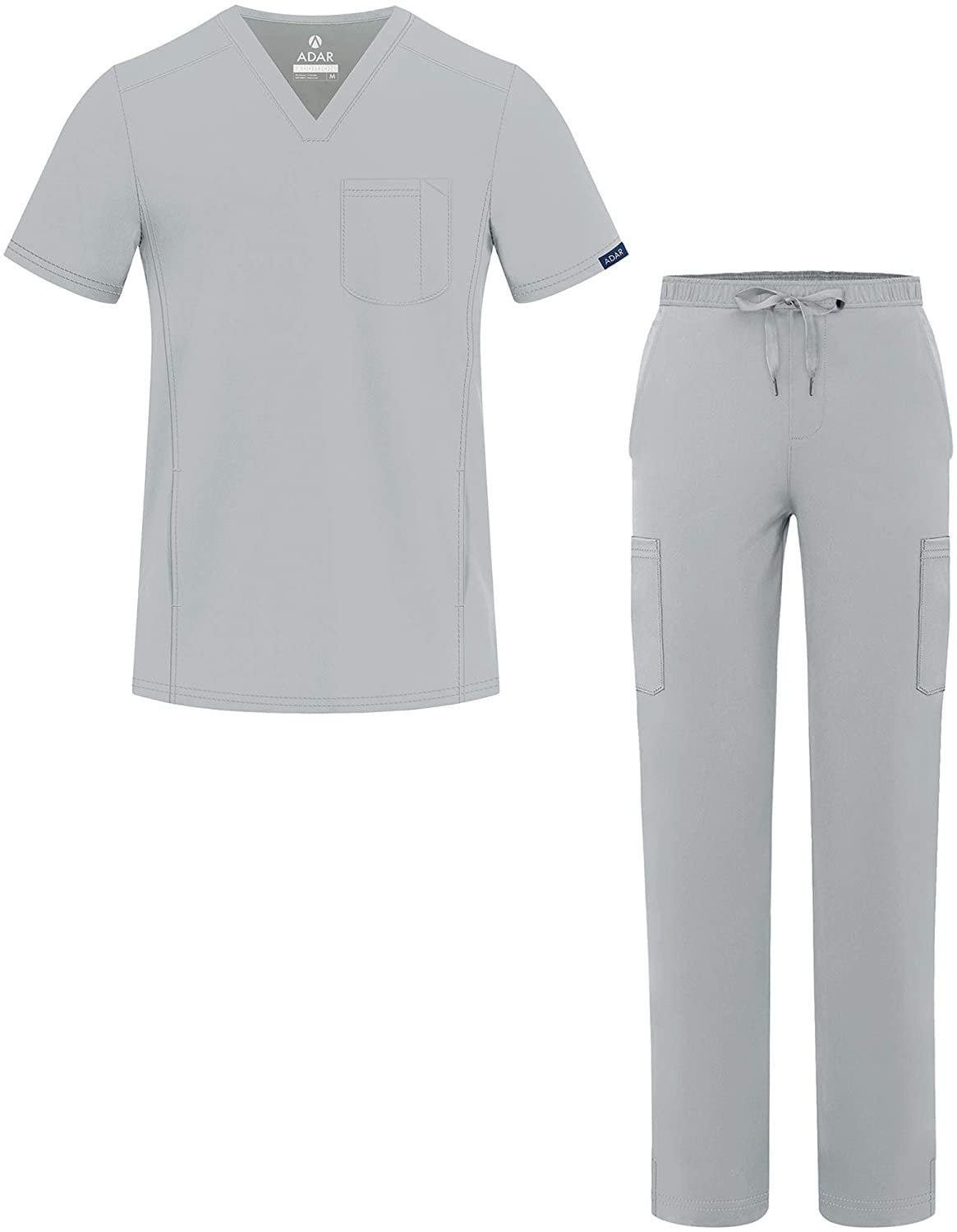 Adar Addition Go-Everyday Scrub Set For Men - Stylish Scrub Top & Cargo ...