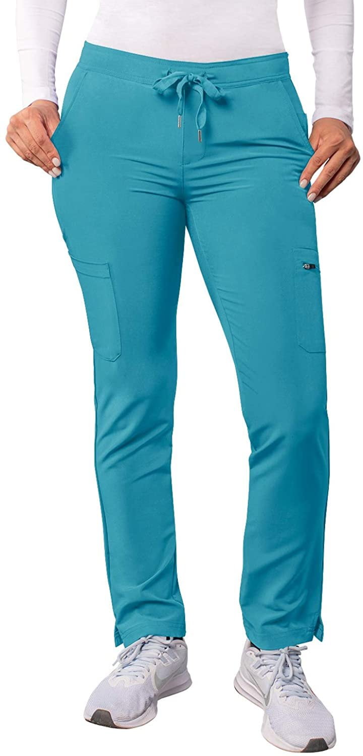 Adar Addition Scrubs For Women - Skinny Leg Cargo Drawstring Scrub ...