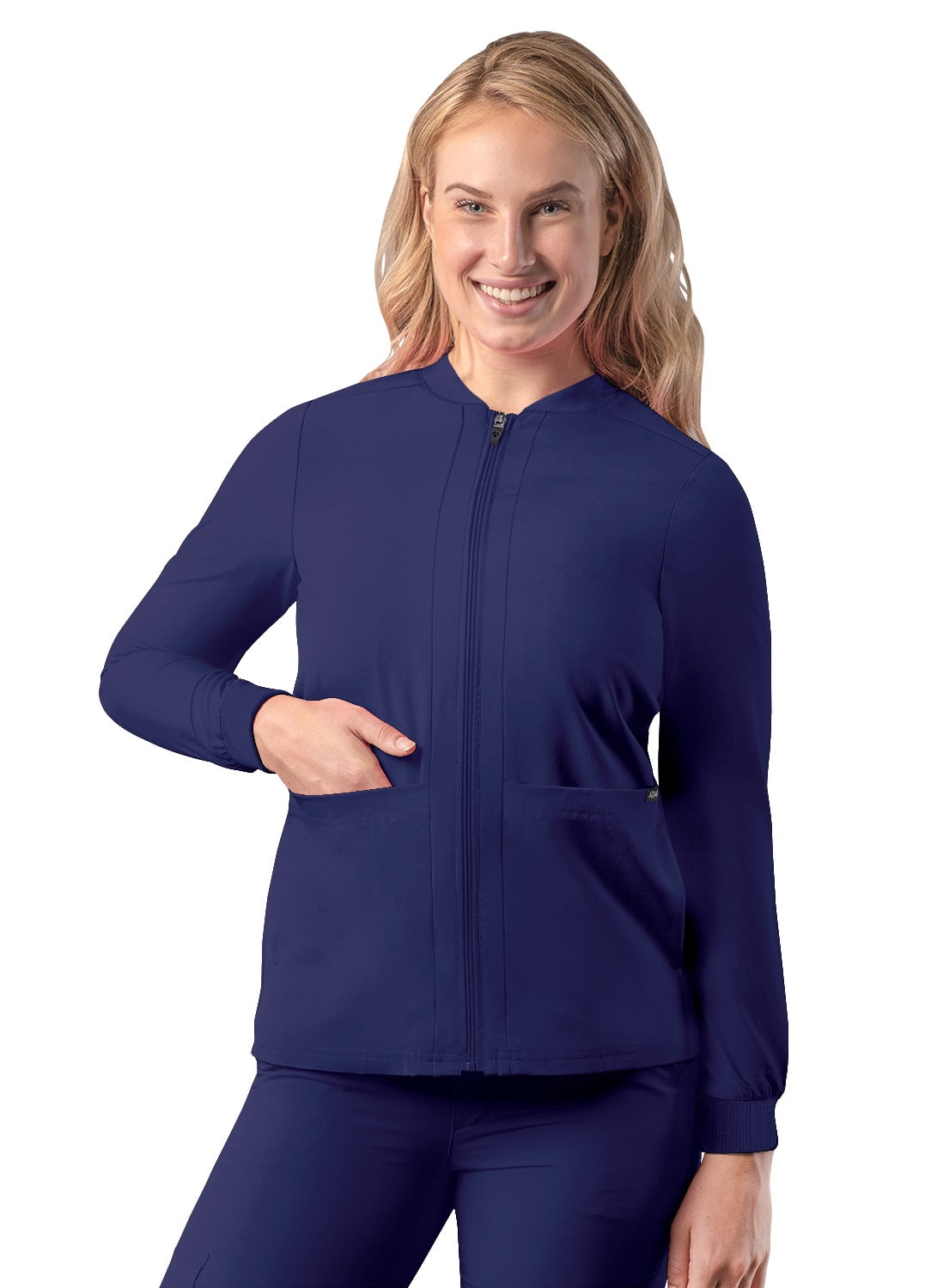 Adar Addition Scrubs For Women - Zippered Bomber Scrub Jacket - Walmart.com