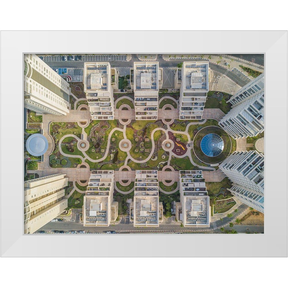 Adar, Or 14x12 White Modern Wood Framed Museum Art Print Titled - Urban ...