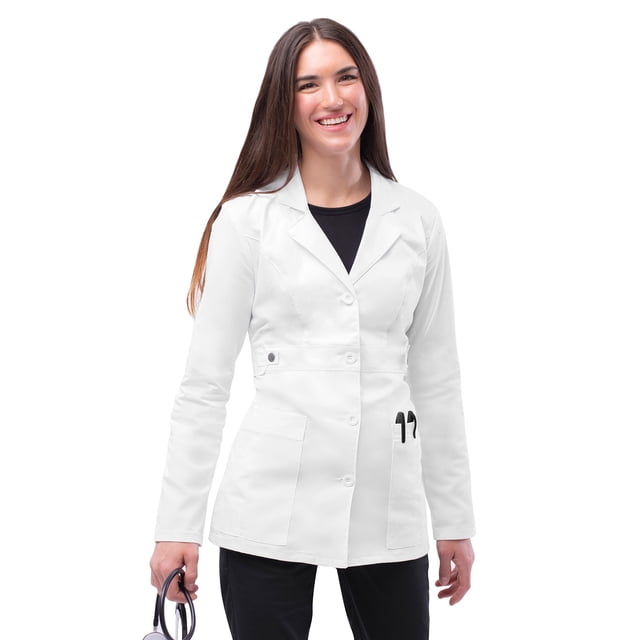 Adar Pop Stretch Womens 28" Tab-Waist Lab Coat - Walmart.com