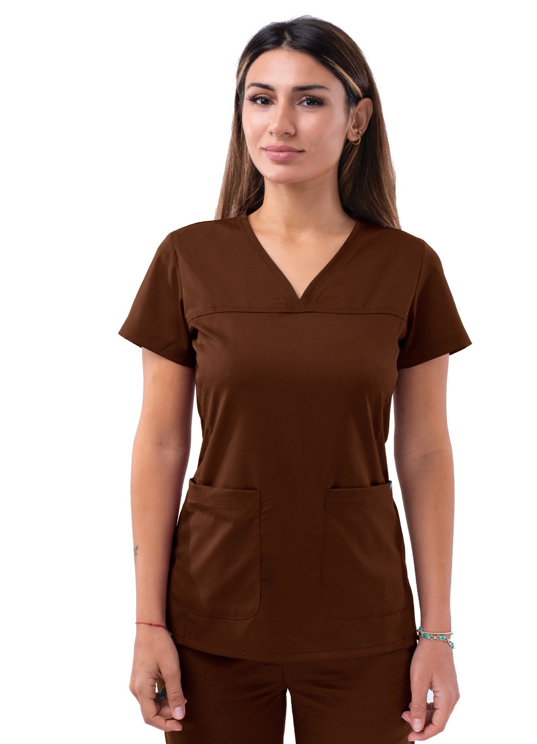 Adar Pro Scrubs For Women - Sweetheart V-Neck Scrub Top - P4210 ...