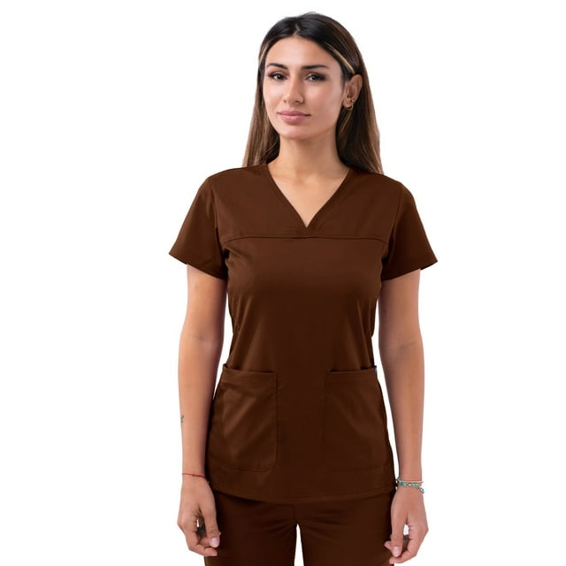 Adar Pro Scrubs For Women - Sweetheart V-Neck Scrub Top - P4210 ...