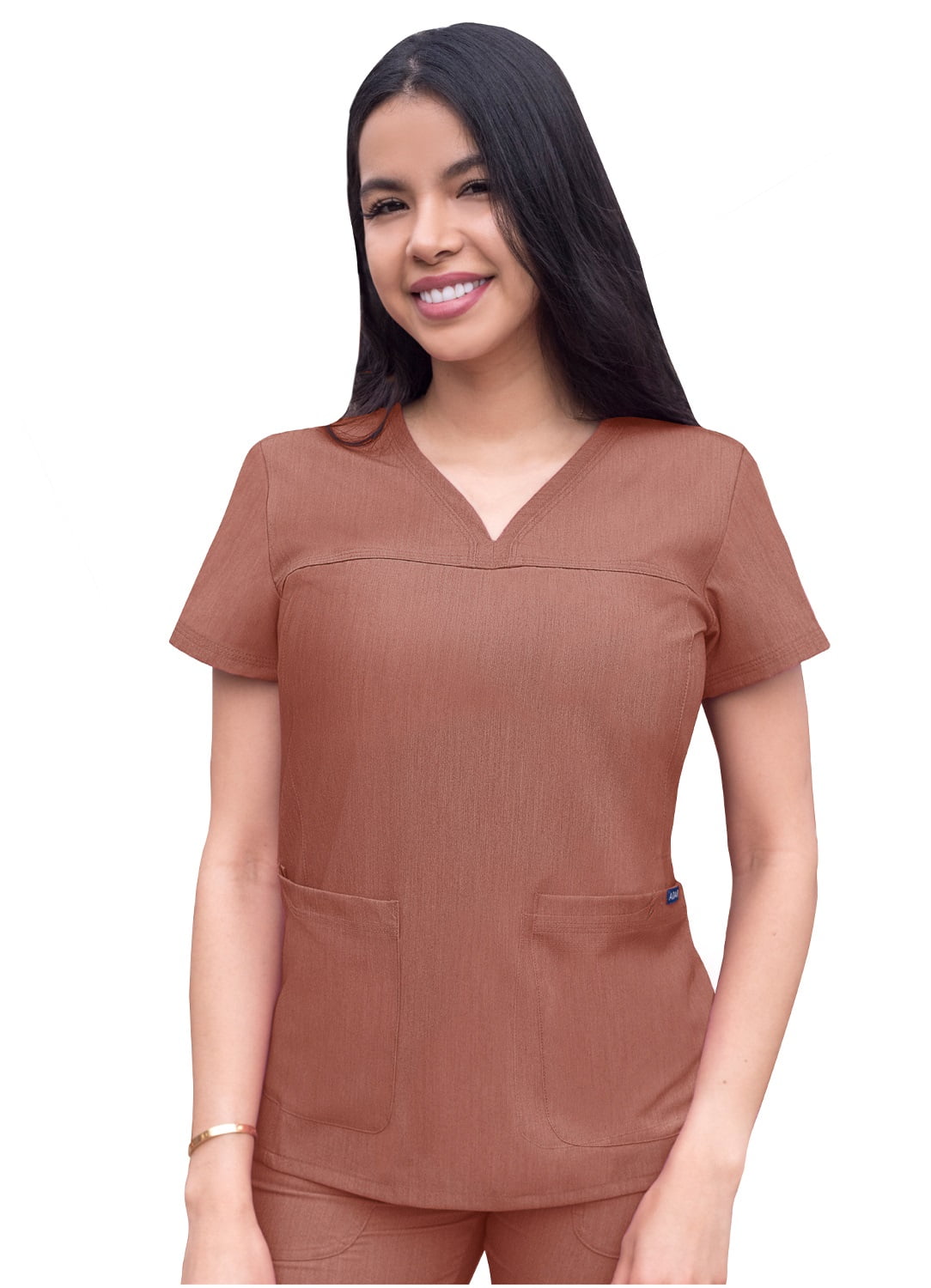 Adar Pro Scrubs For Women - Sweetheart V-Neck Scrub Top - P4210 ...