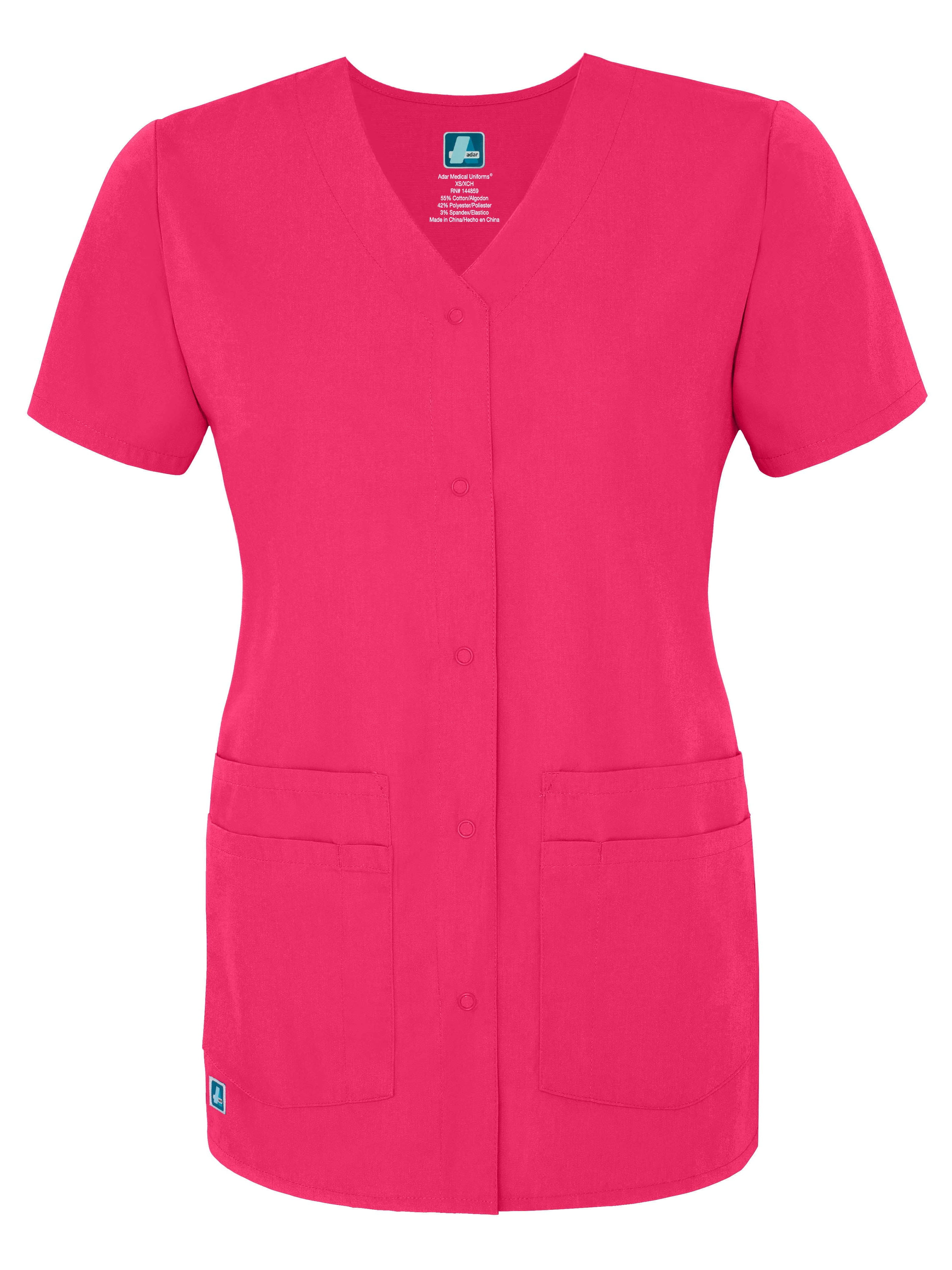 Adar Universal Double Pocket Snap Front Top (Available in 39 colors ...