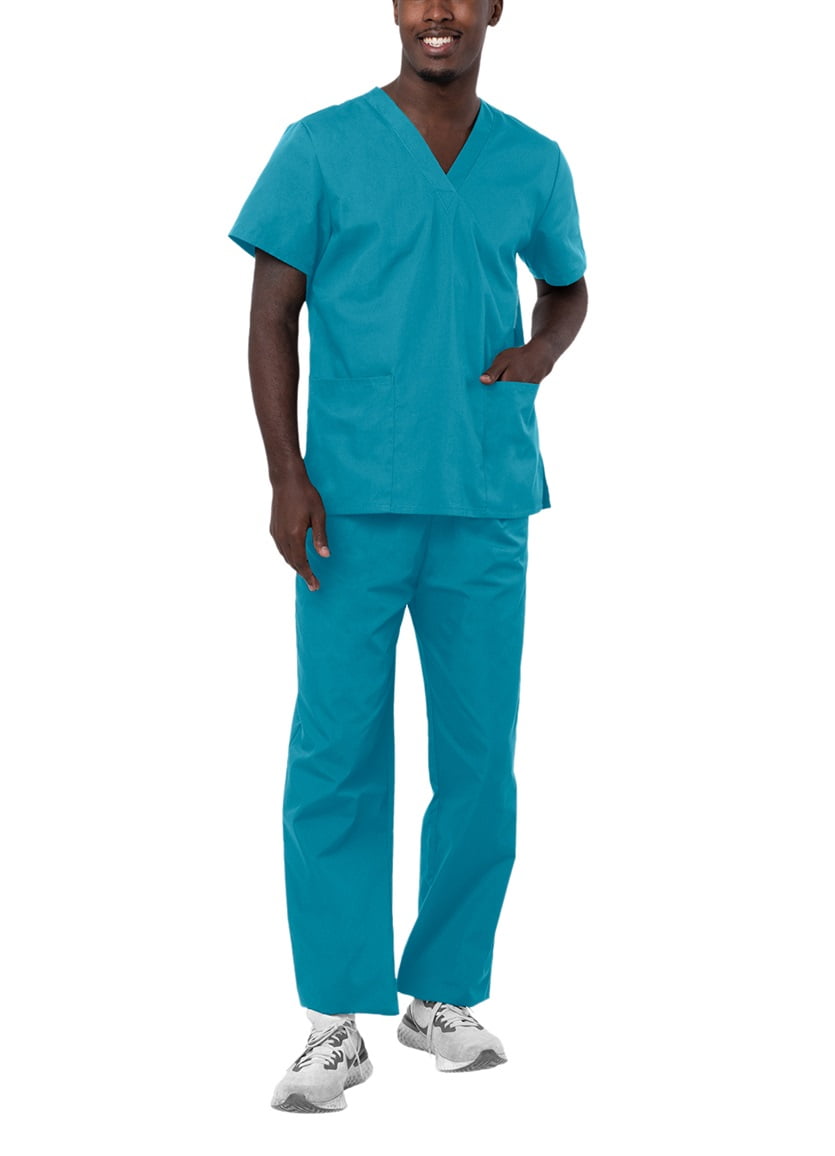 Adar Universal Medical Scrubs Set Medical Uniforms - Unisex Fit 45 ...
