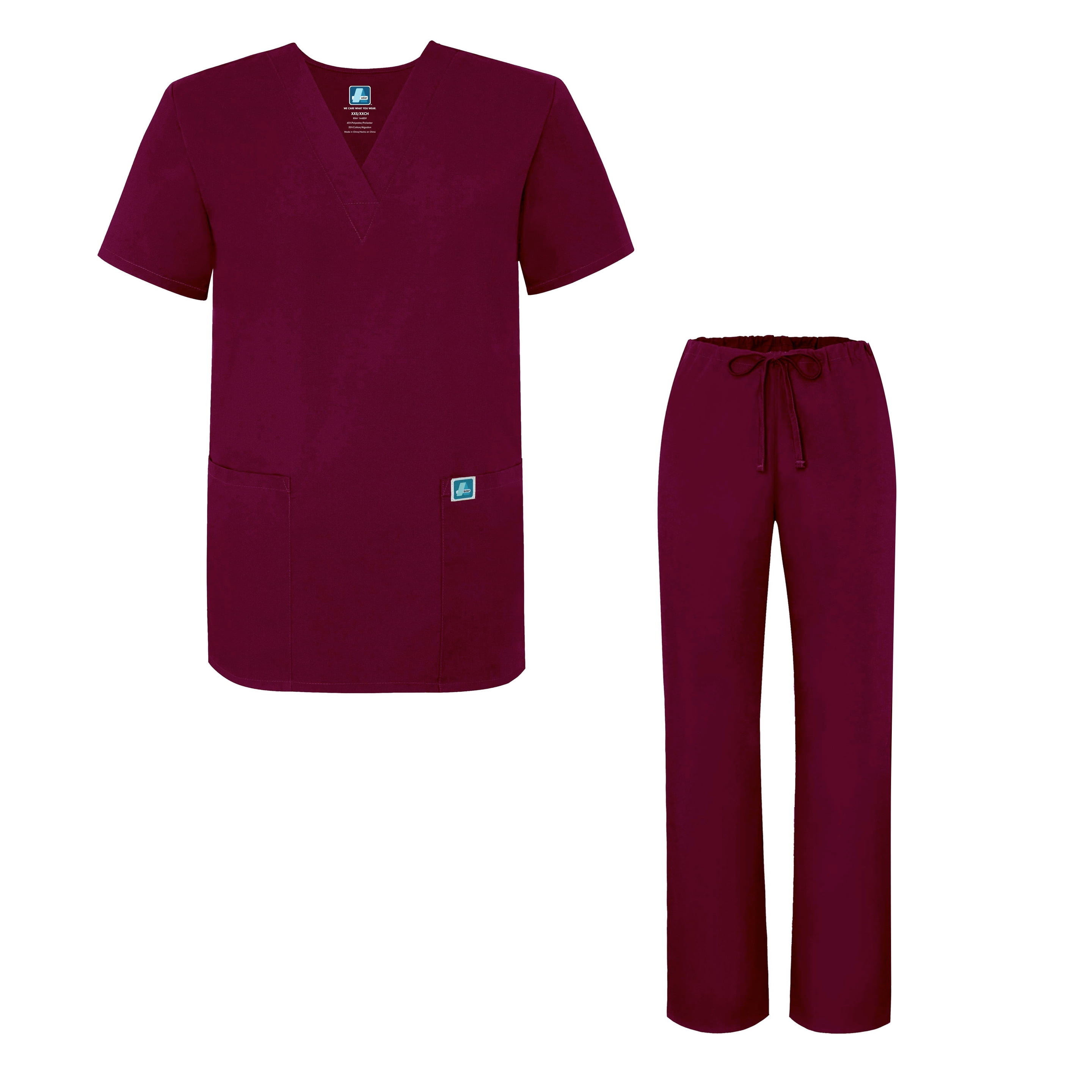 Adar Universal Medical Scrubs Set Medical Uniforms - Unisex Fit (45 ...