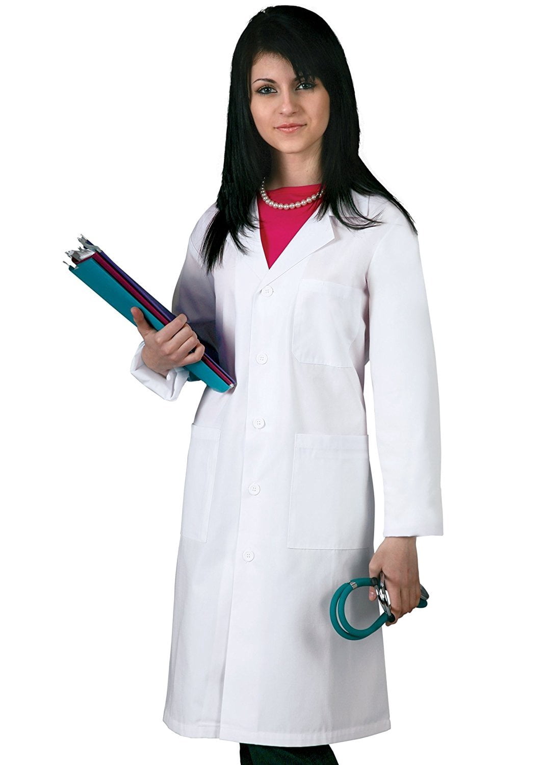 Adar Universal Unisex Lab Coats - Midriff 39" Lab Coat - Walmart.com