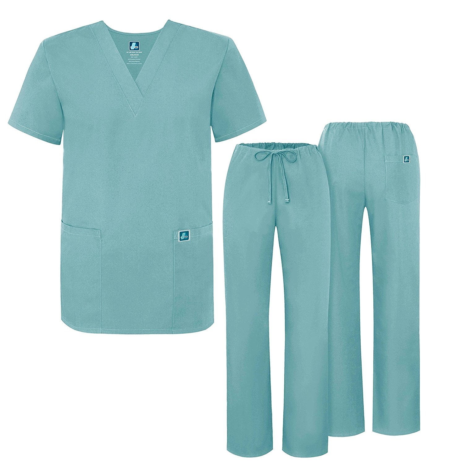 Adar Universal Unisex Scrubs - Unisex Drawstring Scrub Set - Walmart.com