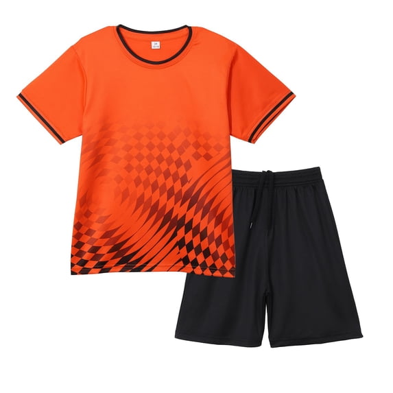 Adarl Boys Athletic Shorts Set 2 Piece Quick Dry Short Sleeve T-Shirt ...