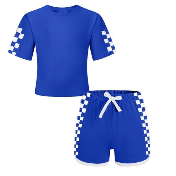 Adarl Girl Boy Summer Clothes Outfits Geometric Print Short Sleeves ...