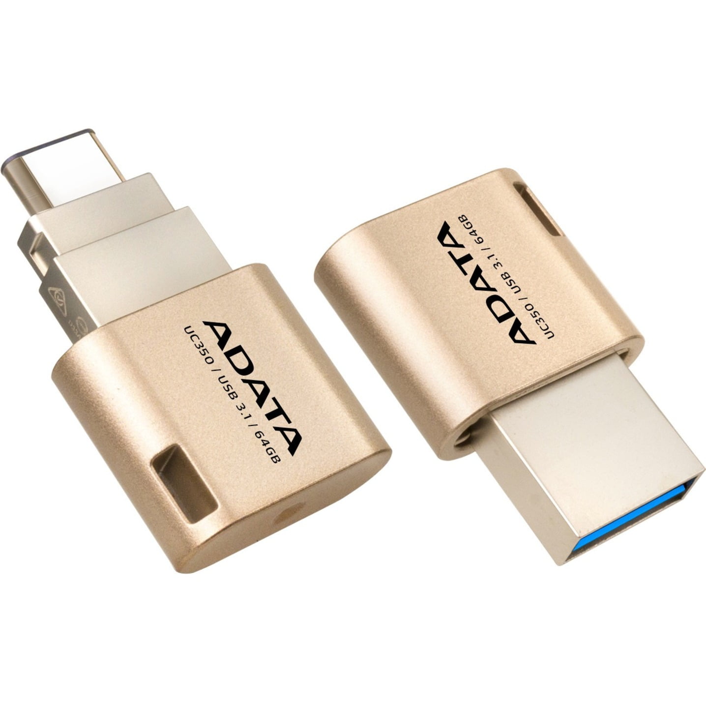 Adata 64GB UC350 USB 3.1 USB Type C On-The-Go Flash Drive - Walmart.com