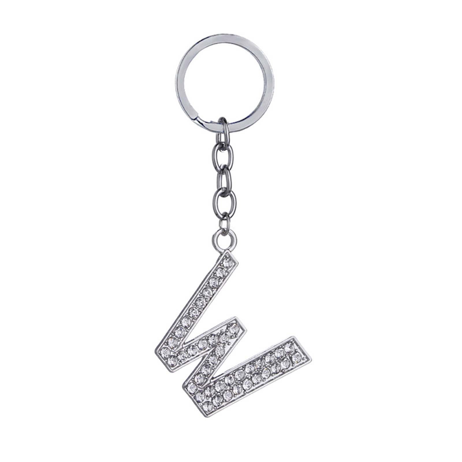 Adbnpza Keychain Clip 26 Letters Key Ring Chain Unisex Keychain Fashion ...