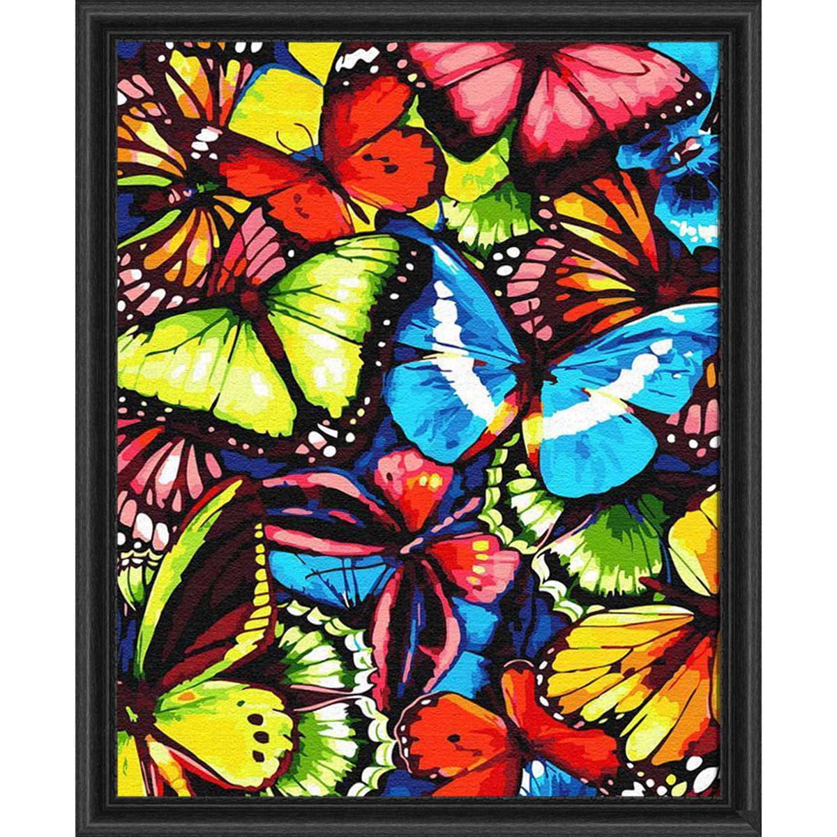 Adbrain Butterfly Rainbow Paint by Number Kit - Walmart.com
