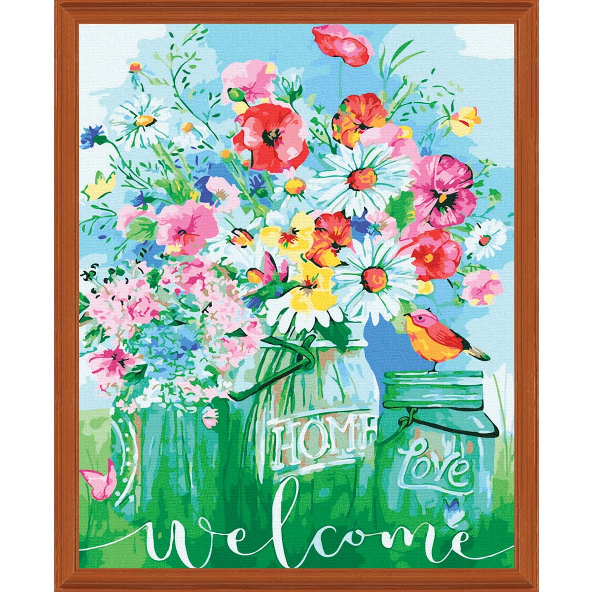 Adbrain Welcome Home Kit & Frame Paint-by-Number Kit - Walmart.com