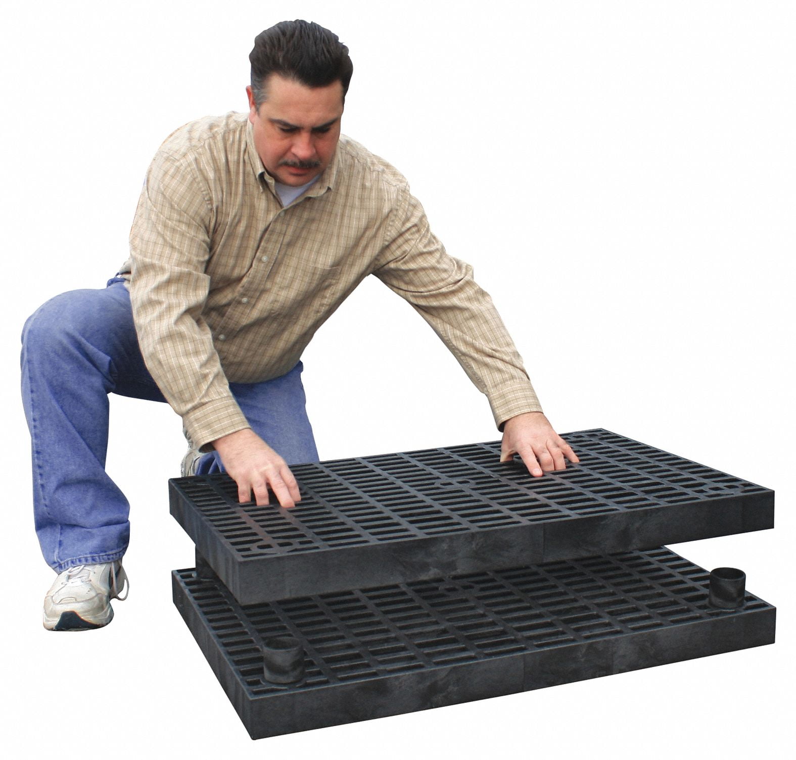 Add-A-Level Stackable Work Platform Base Unit, Plastic, 36in Depth ...