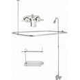 Add-A-Shower Kit for Claw foot Clawfoot Tub includes shower curtin ...