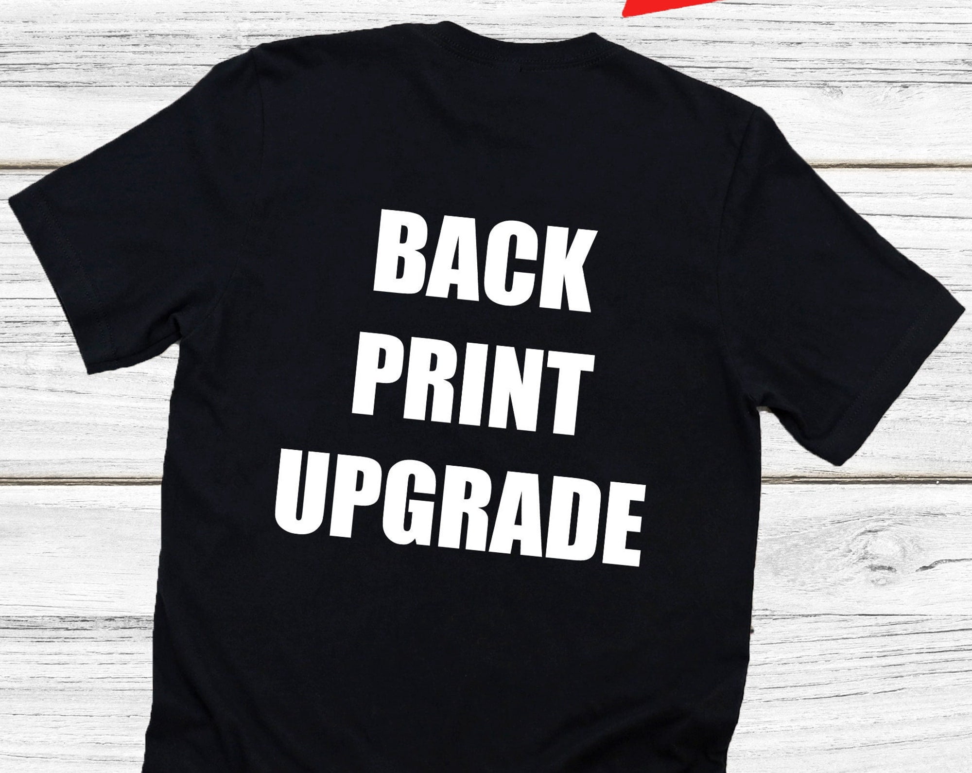 Add Front Back Print To ANY SHIRT Front Back Print Upgrade Front Back ...