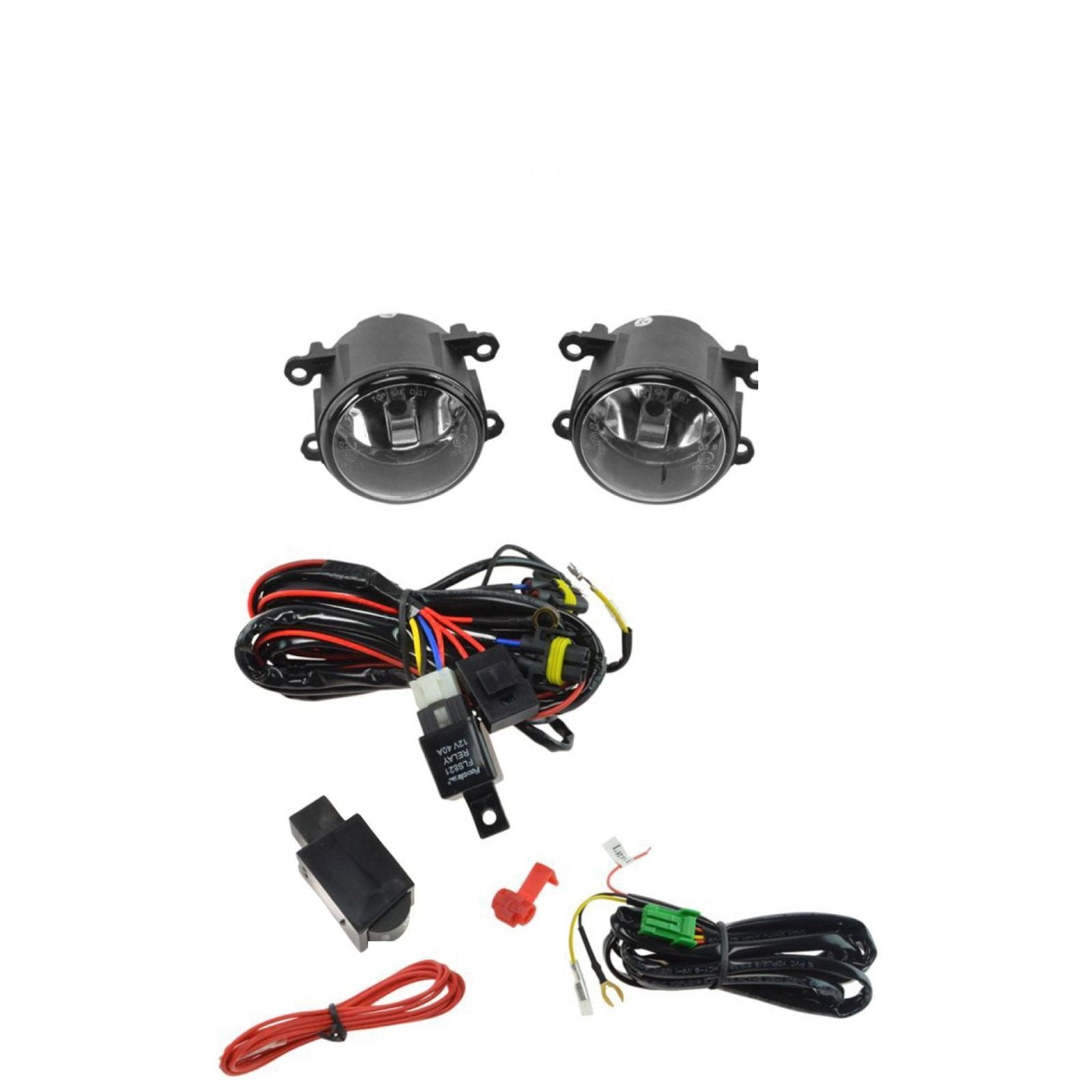 Add On Upgrade Clear Lens Fog Light Bulb Switch Wiring Kit for 2012 ...