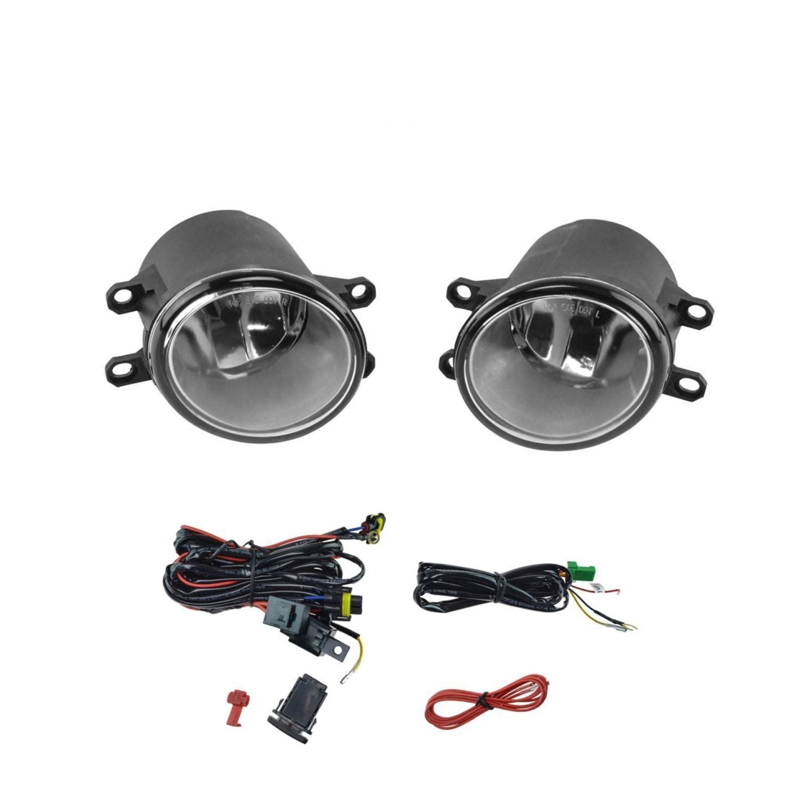 Add On Upgrade Clear Lens Fog Light Switch Wiring Kit Set for Toyota ...