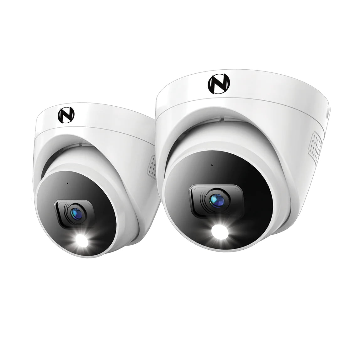 Add On Wired 4K Deterrence Dome Cameras with 2-Way Audio - 2 Pack ...