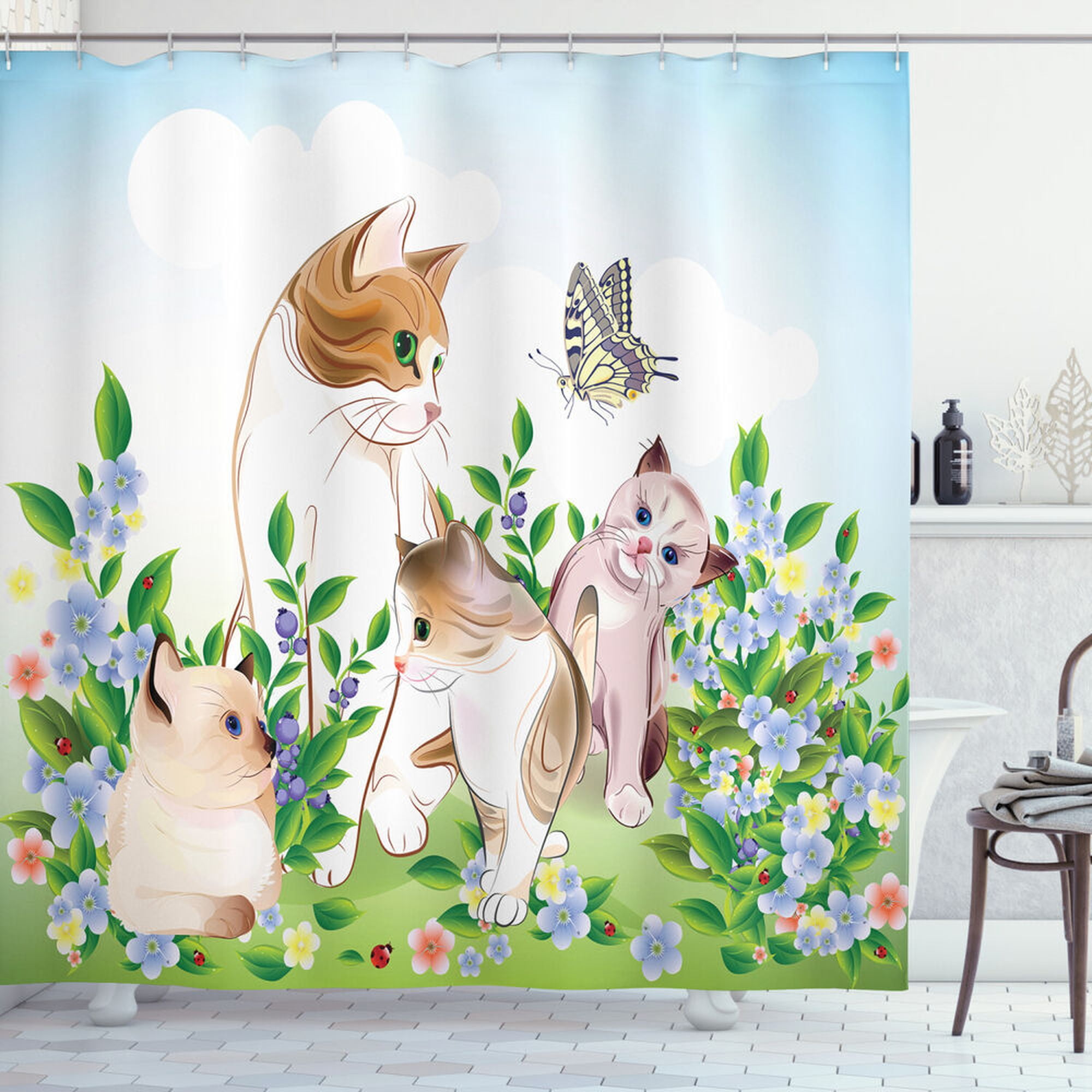 Add Some Feline Fun To Your Bathroom With Our Whimsical Kitty Shower