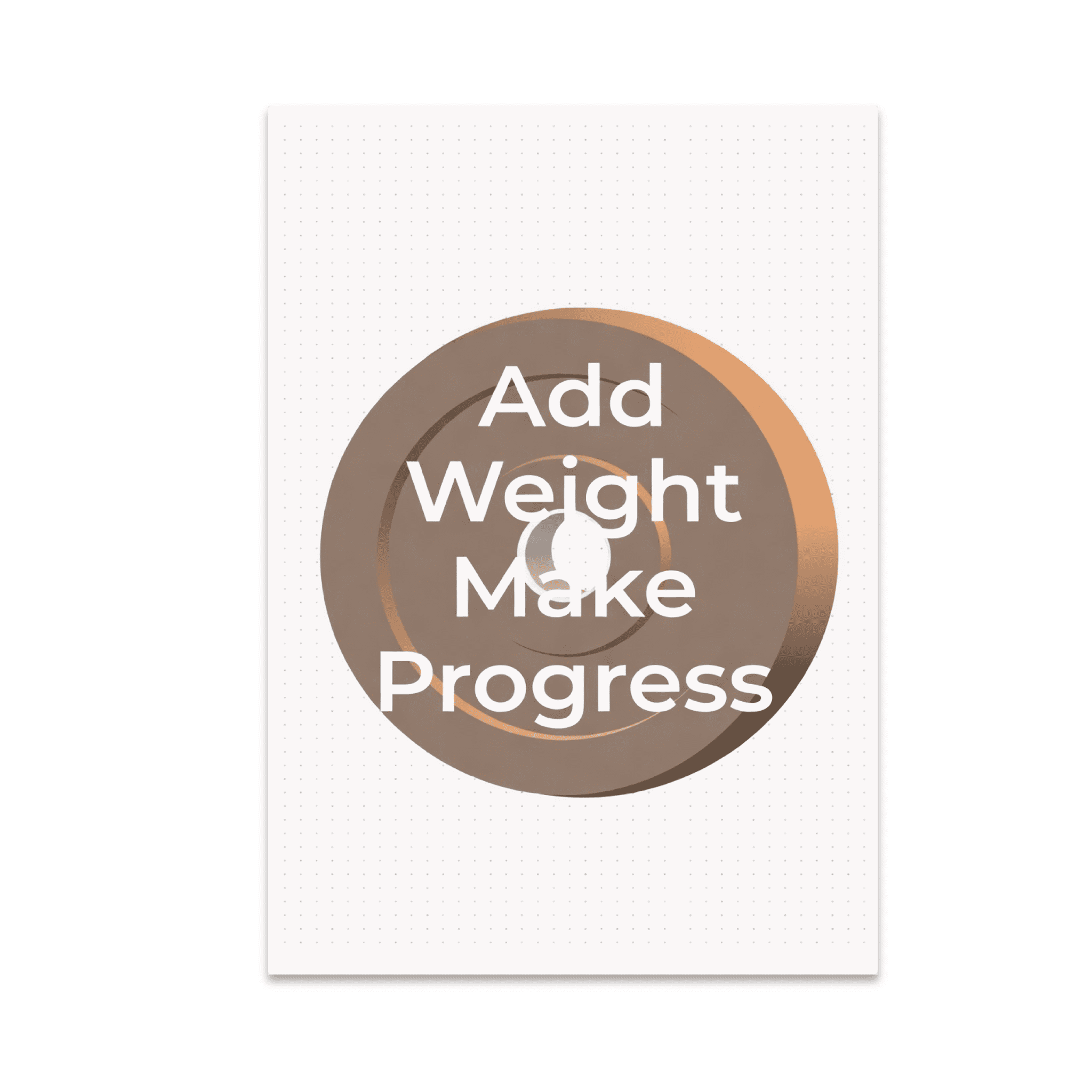 Add Weight Make Progress Barbell Fitness Print - Gym Enthusiast - 13x19 ...