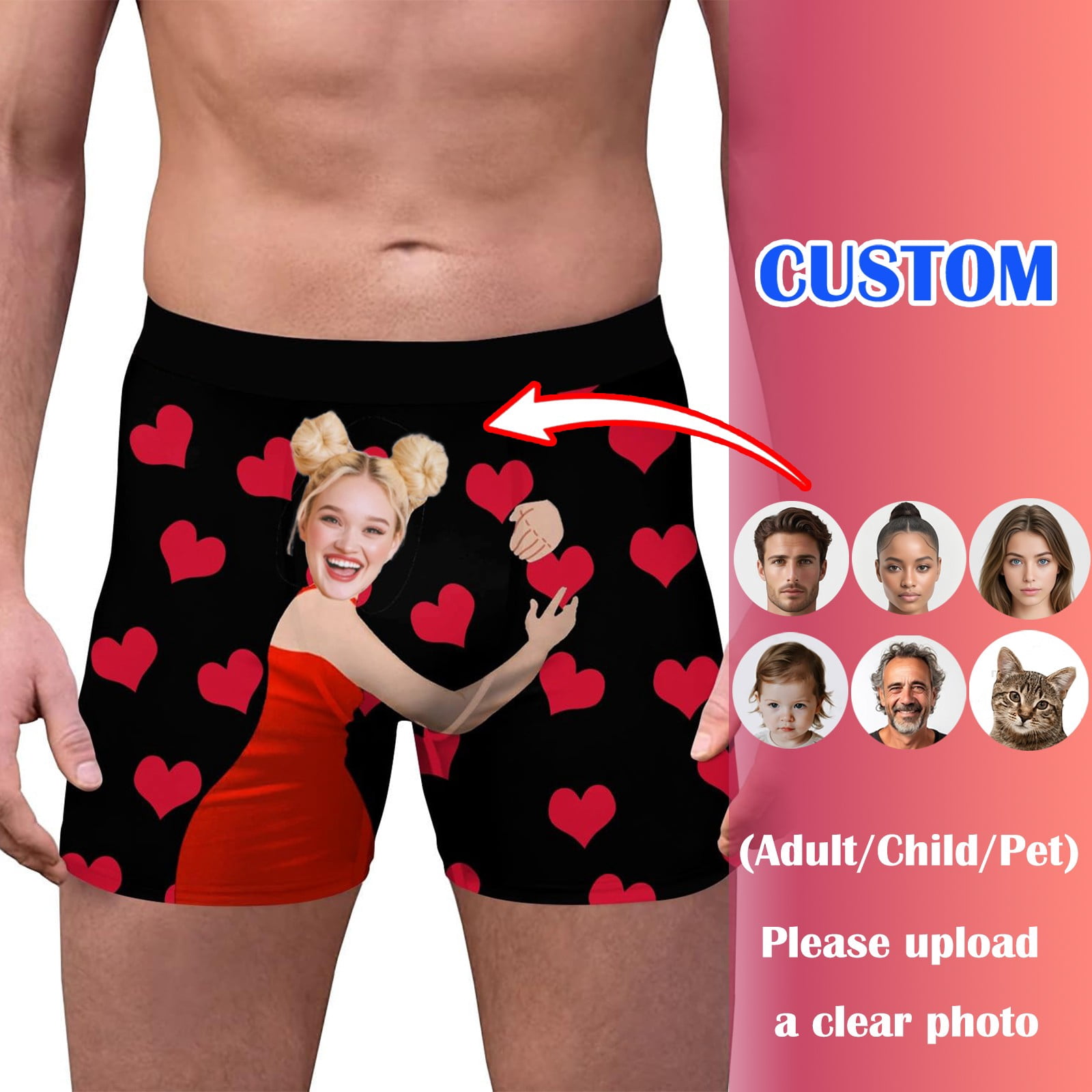 Add Your Own Design Custom Personalized Underwear For Men Personalised ...