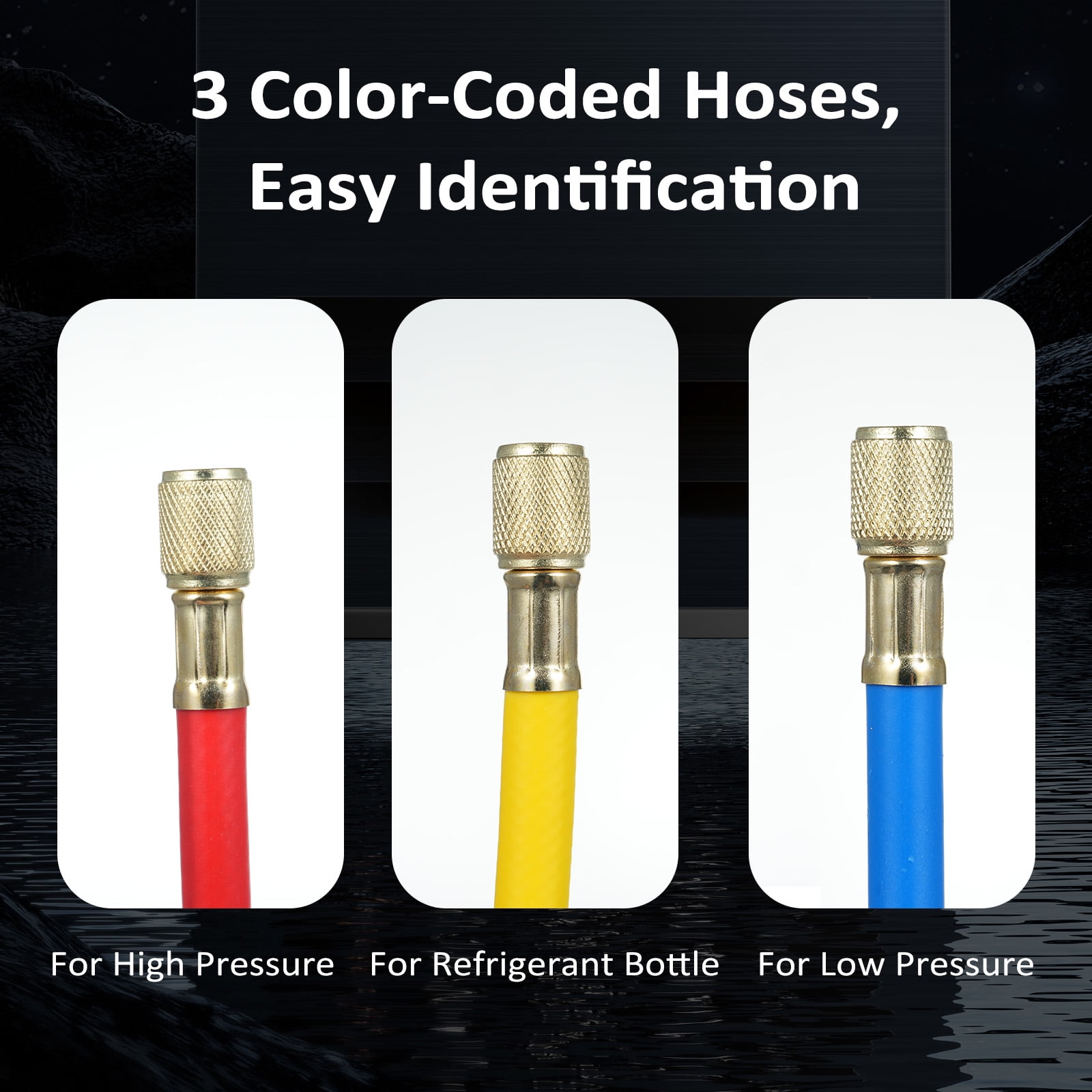 Add fluoride table,R410a 3 Fluoride Table Way Set R134a R22 Set R134a 3 ...