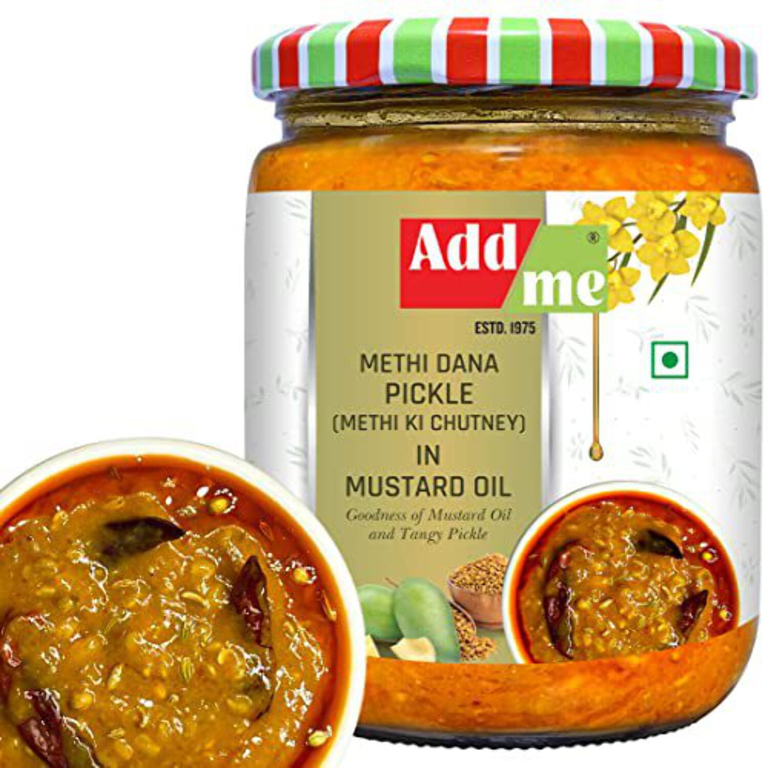 Add me Methi ki Chutney in Mustard Oil 500gm, Methi Dana Pickle North ...